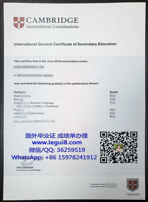 Buy Cambridge Igcse Certificate In The Uk 购买剑桥igcse证书