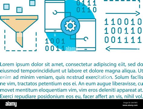 Data Filtering Concept Linear Illustration Machine Learning Article