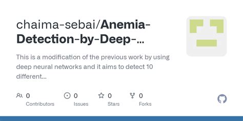 github chaima sebai anemia detection by deep learning this is a