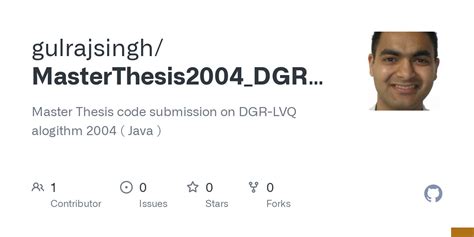 Github Gulrajsinghmasterthesis2004dgrlvqalgorithm Master Thesis Code Submission On Dgr Lvq