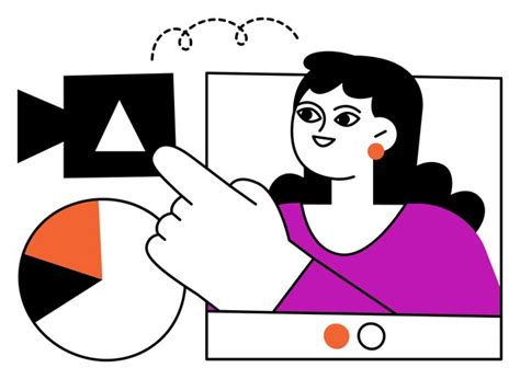 Premium Vector Woman Presenting Business Strategy With Graphics