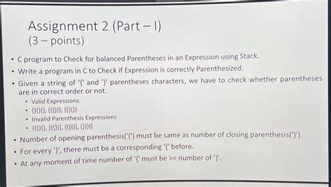 Solved Assignment 2 Part 1 3 Points C Program To Chegg