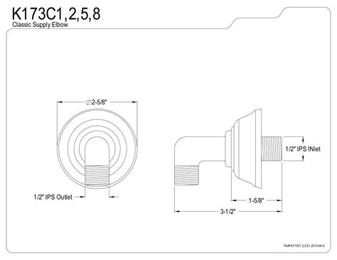 Showerscape Wall Mount Supply Elbow K And B Distributors Inc