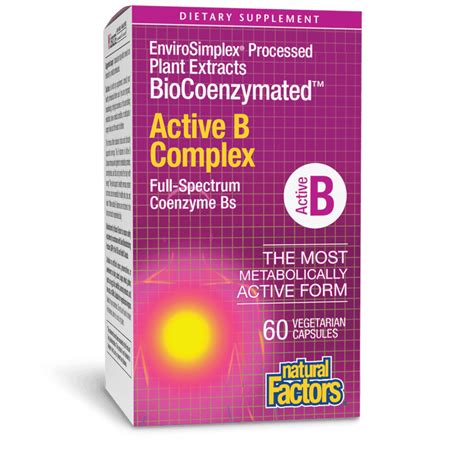 Biocoenzymated™️ Active B Complex Natural Factors Usa