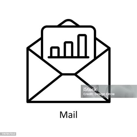 메일 벡터 개요 아이콘 디자인 그림입니다 흰색 배경에 비즈니스 및 경영 기호 Eps 10 파일 0명에 대한 스톡 벡터 아트 및 기타 이미지 Istock