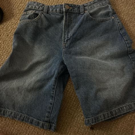 Blue Super Cute Jorts Size Small Never Worn They Depop