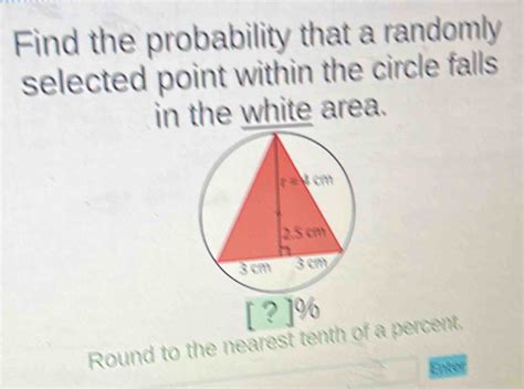 Find The Probability That A Randomly Selected Point Within The Circle
