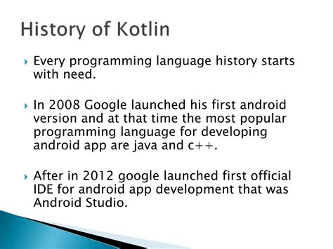 Presentation On Kotlin Programming Language Pptx Programming Languages Computing