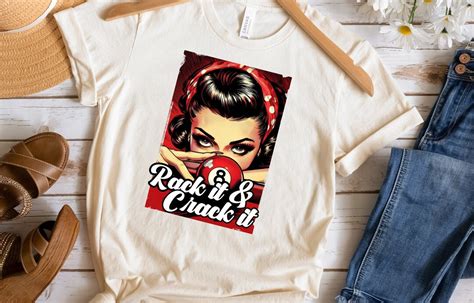 Sexy Vintage Pin Up Model With Eight Ball Png Sublimation Design