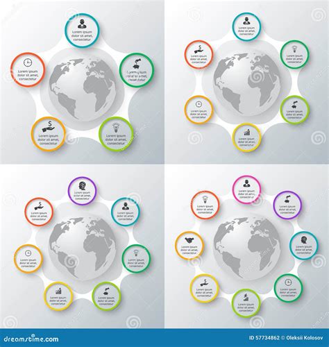 传染媒介圈子infographic的元素集 向量例证 插画 包括有 数据 映射 大陆 地球 全球 57734862
