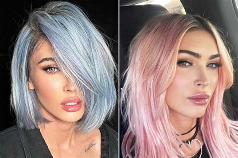 Megan Fox Shocks With Blunt Blue Jeans Colored Bob In Dramatic Hair Transformation