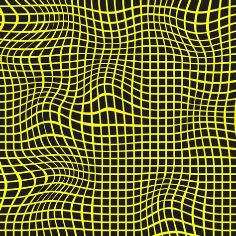 Premium Vector Monochrome Yellow Line Waves Abstract Background Distorted Line Shapes Abstract