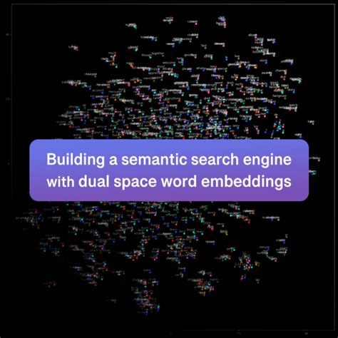 Building A Semantic Search Engine With Dual Space Word Embeddings