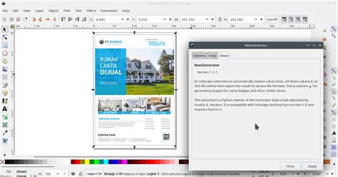 How To Install Nextgenerator An Inkscape Extension For Mail Merge With