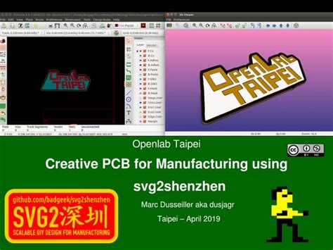 Creative Pcb Design For Manufacturing Using Svg2shenzhen Dusjagr Taipei Ppt