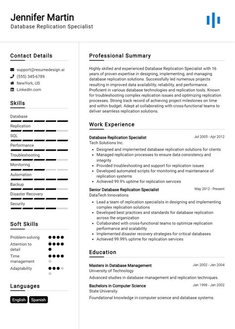 24 Database Migration Specialist Resume Examples And Templates For 2024