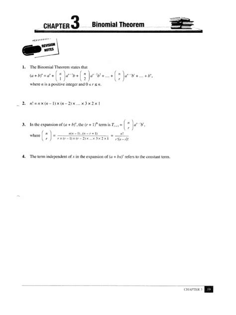Am Chapter 3 Bionomial Theorem Pdf