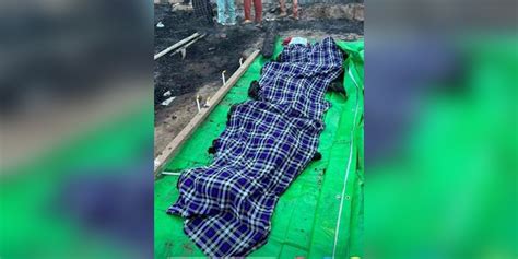 Dvb ဝိုင်းမော်မြို့နယ်၌ နေအိမ်မီးလောင်ပြီး အဘွားအို ၁ ဦးနှင့် ကလေးငယ