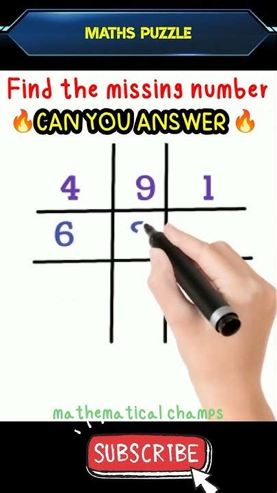 Can You Answer😱🔥 Find The Missing Number Matrix Question Ssc Je Youtube