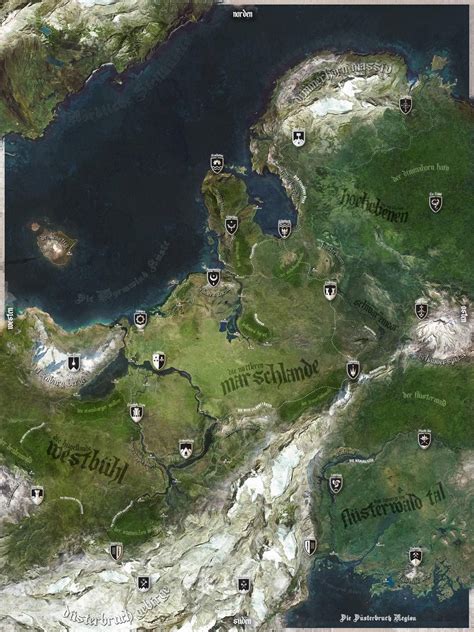 Pseudo Realistic Regional Map Done In Photoshop Illustrator Scrolller