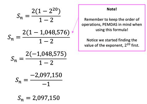 Finite Geometric Series Math Lessons