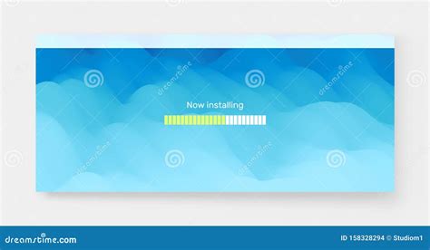 Loading Process Concept Illustration Flat Design Loading Process Status Loading Process On