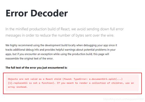 Uncaught In Promise Error Minified React Error 31uncaught Error