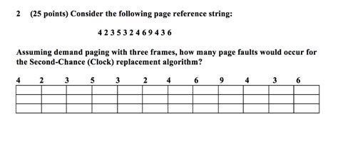 solved consider the following page reference string 4 2 3