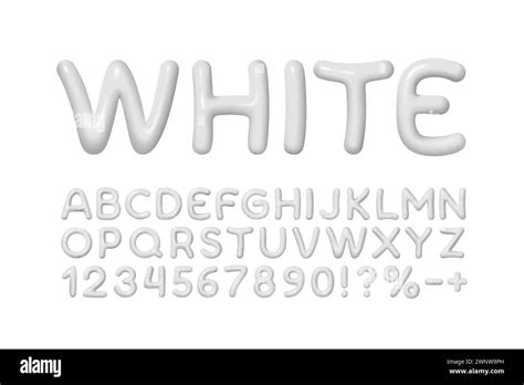 white monochrome font english alphabet and numbers sign vector stock vector image and art alamy