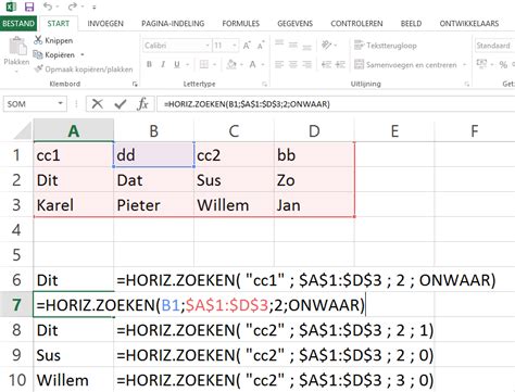 Horizontaal Zoeken Excel Functie Cursussen Nieuws Click And Know