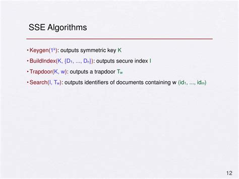 Ppt Searchable Symmetric Encryption Improved Definitions And Efficient Constructions