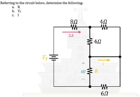 Solved Referring To The Circuit Below Determine The Chegg Com