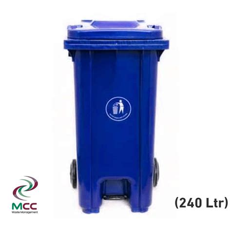 240 Ltr Blue Plastic Garbage Bin Qatar Mcc