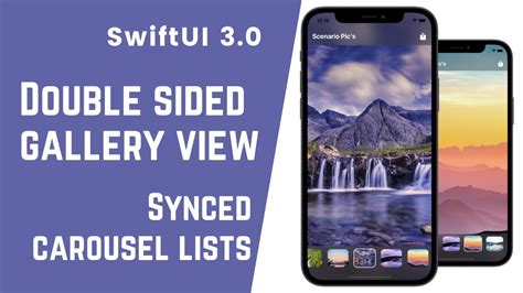 SwiftUI Double Sided Gallery View Synced Carousel Lists Xcode SwiftUI Tutorials YouTube