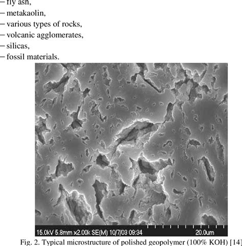 Figure 1 from Geopolymers in Construction / Zastosowanie Geopolimerów W ...