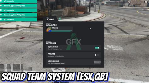 Squad Team System [esx Qb] Fivem Scripts
