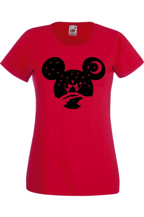 Дамска Тениска Мики Маус Walt Disney Tralala Mikey And Mini Kiss Червен M Emag Bg