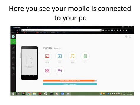 Connect Your Mobile To Pc Laptop Using Xender PPTX Computing Technology Computing