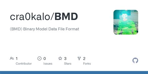Github Cra0kalo Bmd Bmd Binary Model Data File Format