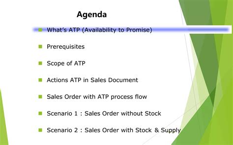 SAP ATP Check For Sales Order PDF Logistics Business