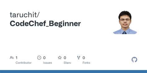 Github Taruchitcodechefbeginner