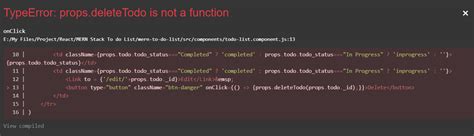 Javascript Deleting A Todo Mern Stack Stack Overflow