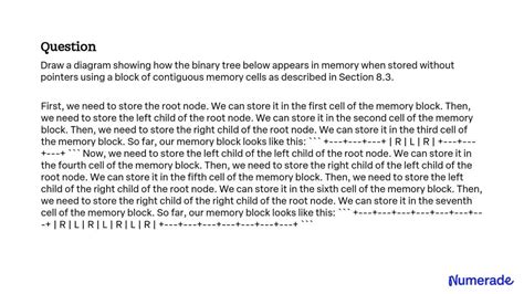 solved draw a diagram showing how the binary tree below appears in