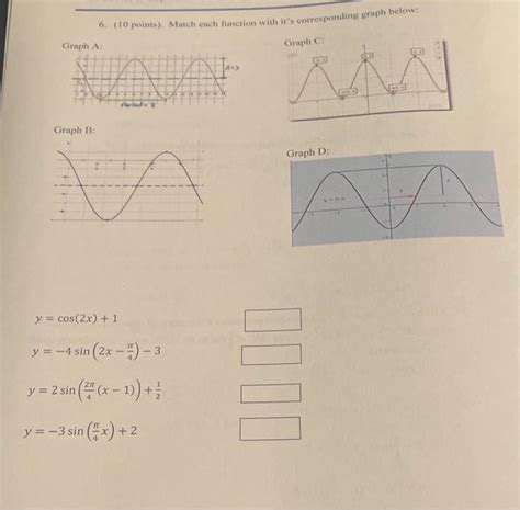 Solved 6 10 Points Match Each Function With Its