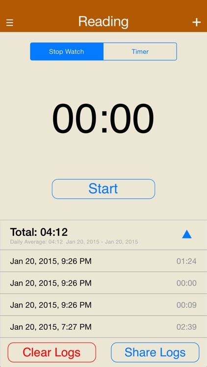 Timer Log Stopwatch And Timer By L9lab