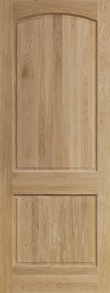 ประตูไม้โอ๊คเอ็นจิเนียร์บานลูกฟัก 2 ช่องตรง ไม่ทำสี Wongguru