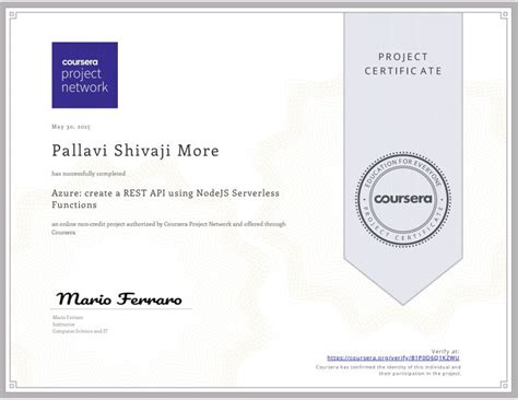 Azure Nodejs Serverless Restapi Cloudcomputing Coursera Webdevelopment Learningjourney