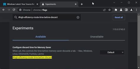 Google Chrome For Windows Upgrades Memory Saving With Tab Discard Control