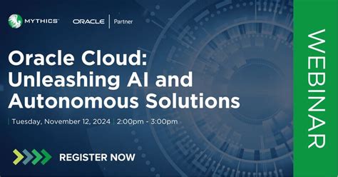 Mythics Oracle Oraclepartner Autonomoussolutions Webinar Cloud Mythics Llc