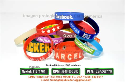 Pulseras De Silicona En Peru Pulseras De Silicona En Per Pulseras Publicitarias En Per